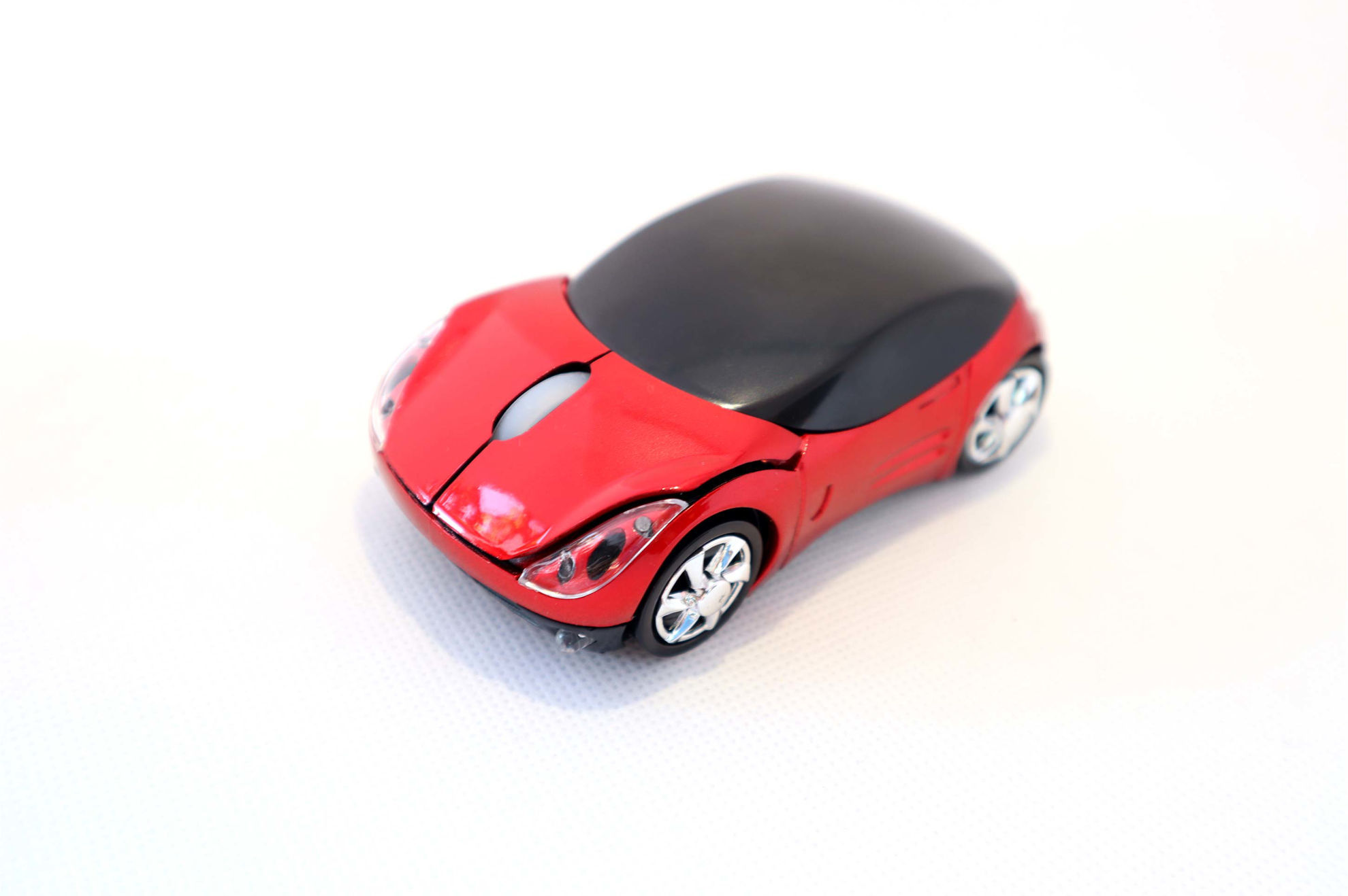 Not Necessity. 2.4GHz Wireless Red 3D Sports Car Mouse with USB ...