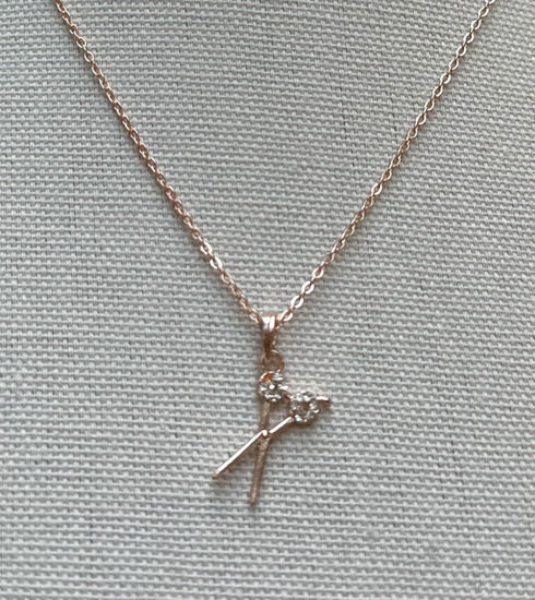 Not Necessity. Elegant Rose Gold Bow Necklace – Dainty Ribbon Pendant ...
